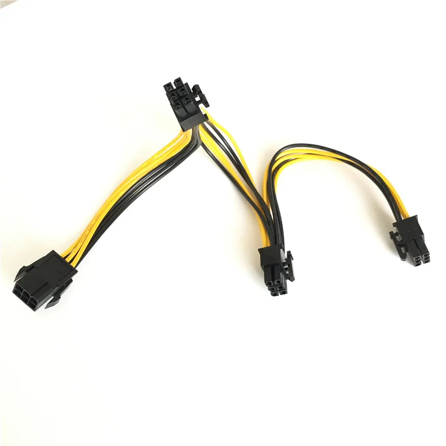 Gpu Molex 6 Pin Pci Express Female To Male 1 To 3 Graphics Video Card ...