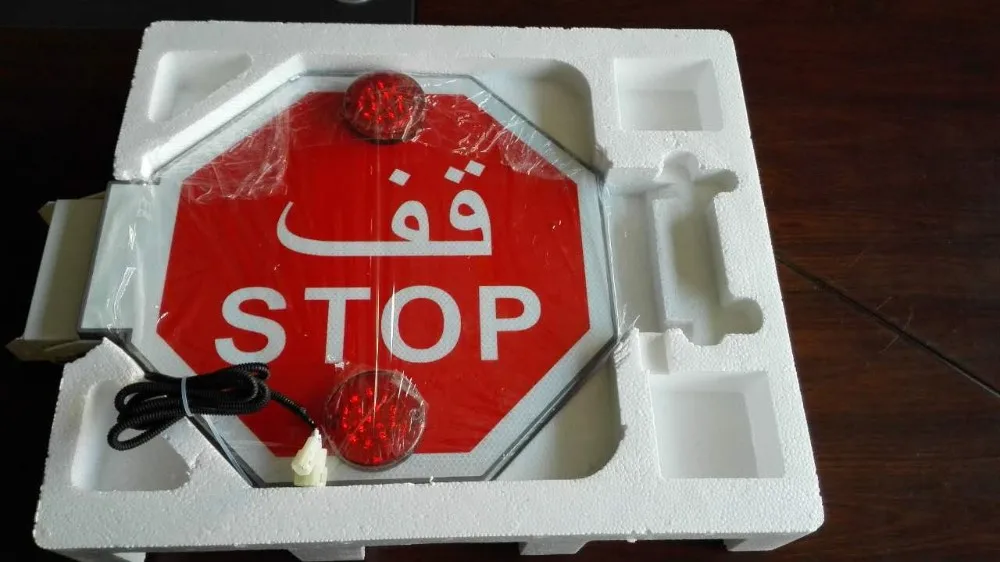 Automatic LED Stop Sign for School Bus Safety
