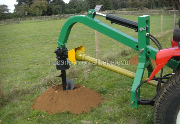 Tractor 3 Point Post Hole Digger With Hydraulic Cylinder / Tractor ...