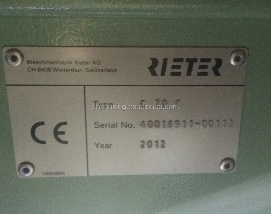 Used Rieter Carding Machine C70 - Buy Used Rieter Carding Machine C70 ...