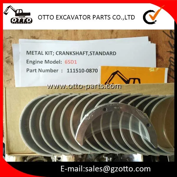 Excavator Engine Main Bearing 140103-00075 For De08tis D1146 Engine ...