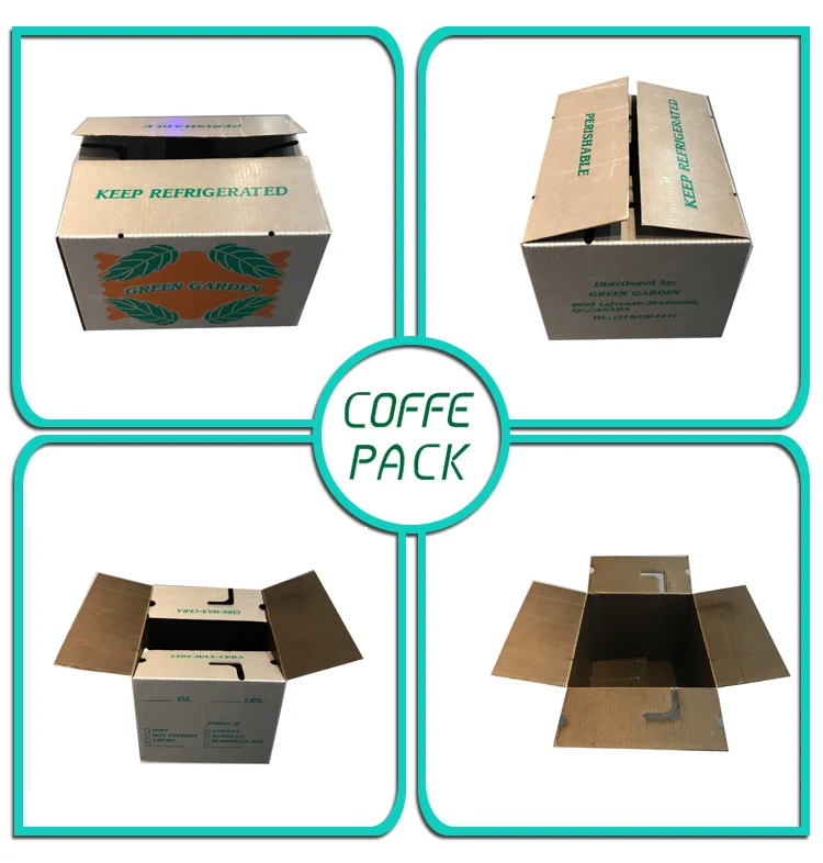 Corrugated Paper Wax Coated Cardboard Carton Box - FPG