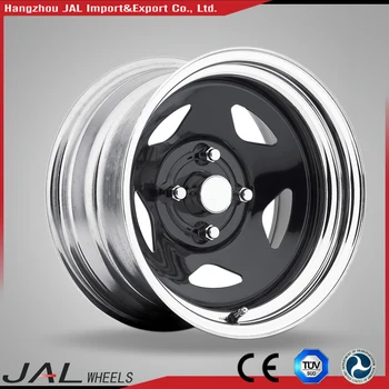 Universal Custom Steel Rims 5x120.65 Wheels 15 Inch 5 Spoke Black Rims ...