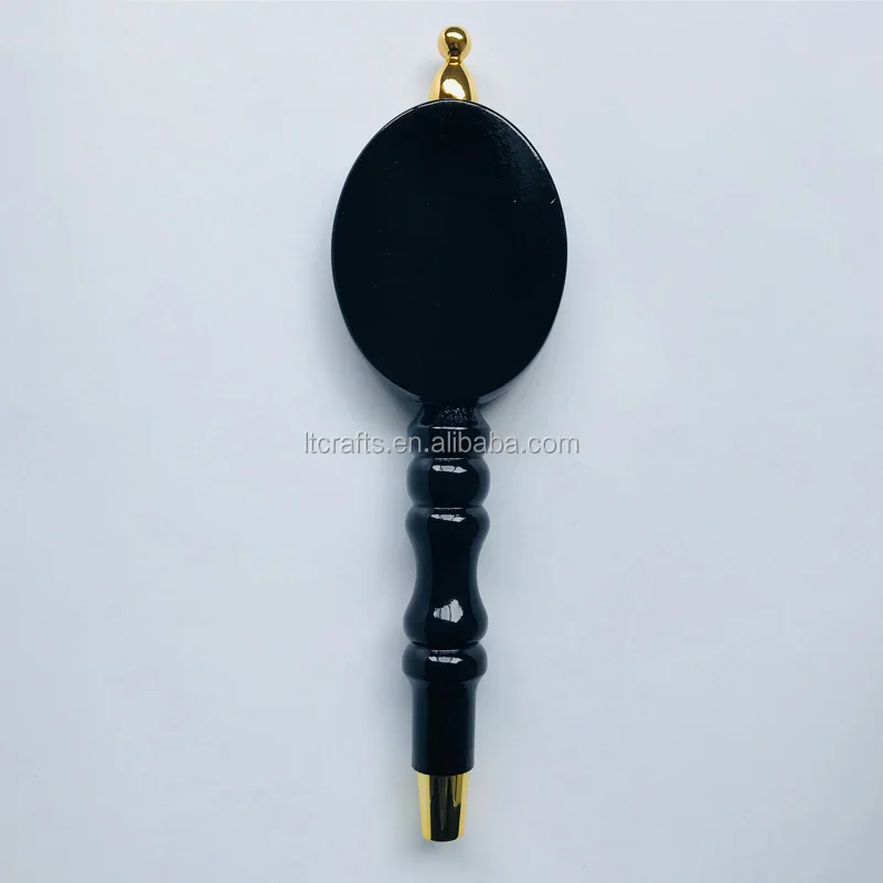 High Quality Black Glossy Blank Generic Initial Draw Beer Tap Handle ...