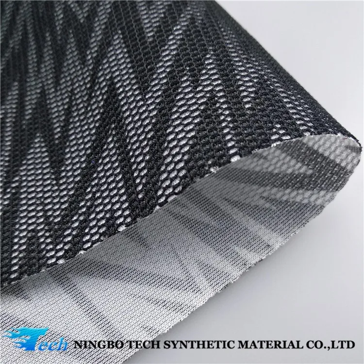 Shoe Material Colorful Mesh Flyknit Fabric for Sports Shoe Upper