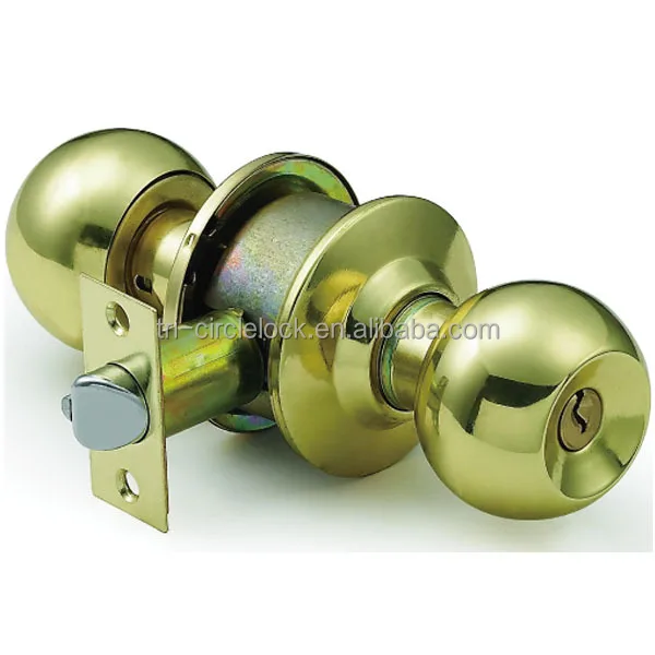Tri-circle Satin Stainless Steel Polished Cylindrical Round Knob Door ...