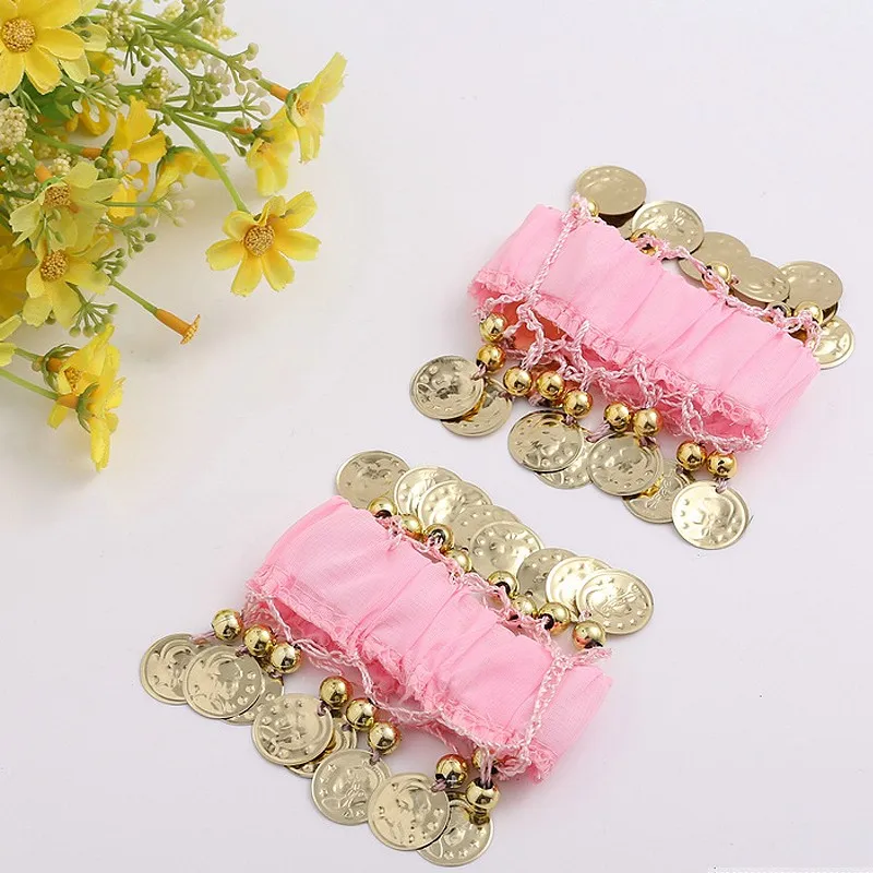 Tari Perut Aksesoris Emas Koin Tari India Pesta Menari Gelang Set 2 (1 ...