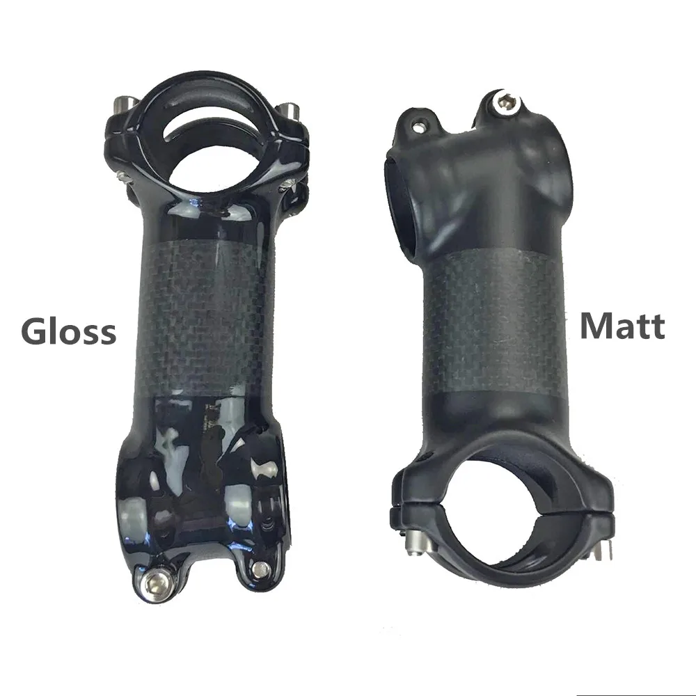 3k Glossy Matte Carbon Fiber Bicycle Stem Road/mtb Carbon Stem Bicycle Parts Angle 6/7 Degree ...