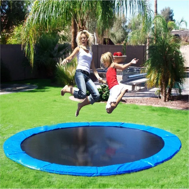 14x16ft High Bounce Spring Black Plating Outdoor Trampoline