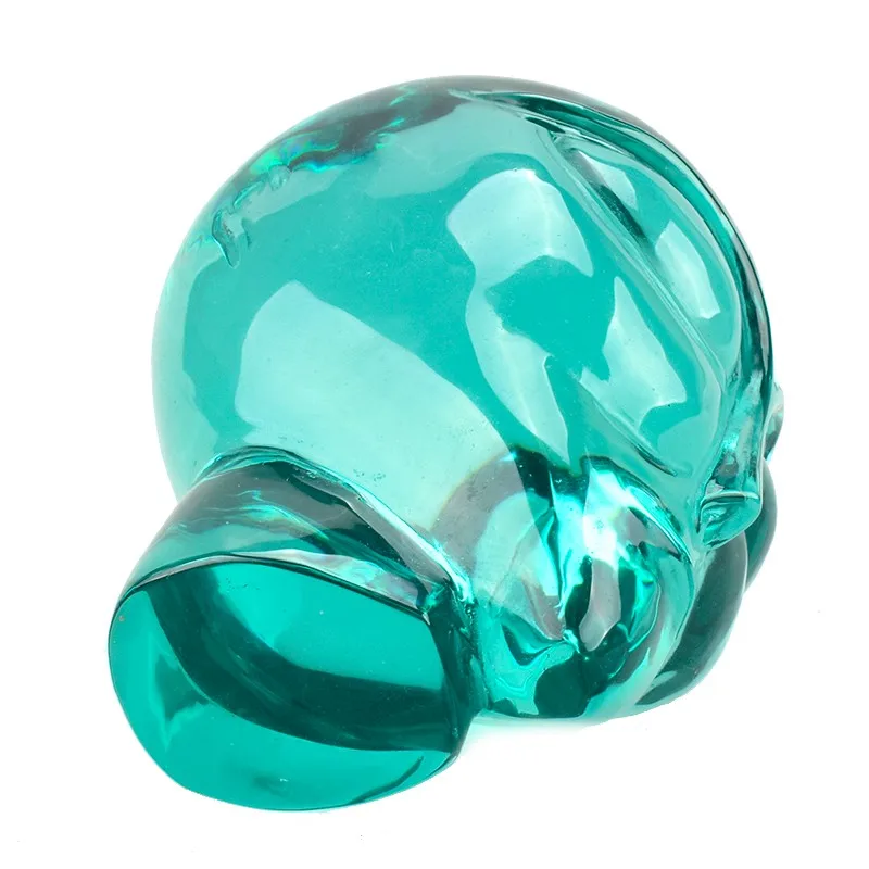 Green Opalite Glass Gemstone Hand Carved Alien Head Crystal Skulls ...