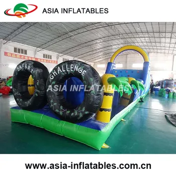 Inflatable Rainforest Extreme Obstacle Course/ Jungle Run Obstacle ...