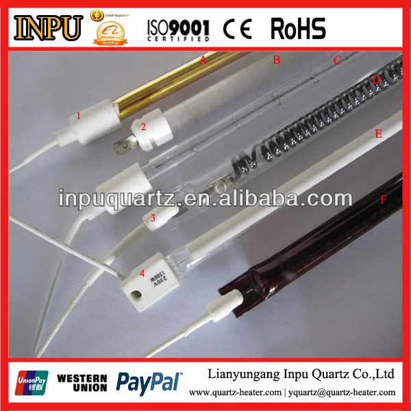 Halogen Circular Tubular Heating Element - 5000hrs Lifespan
