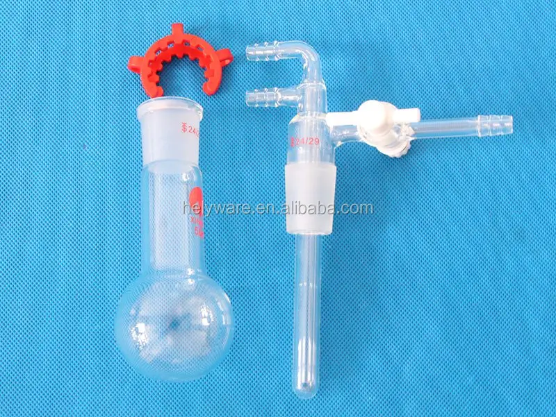 25 50 100 250ml Lab use Glass Vacuum Micro Sublimator Sublimation Flask ...