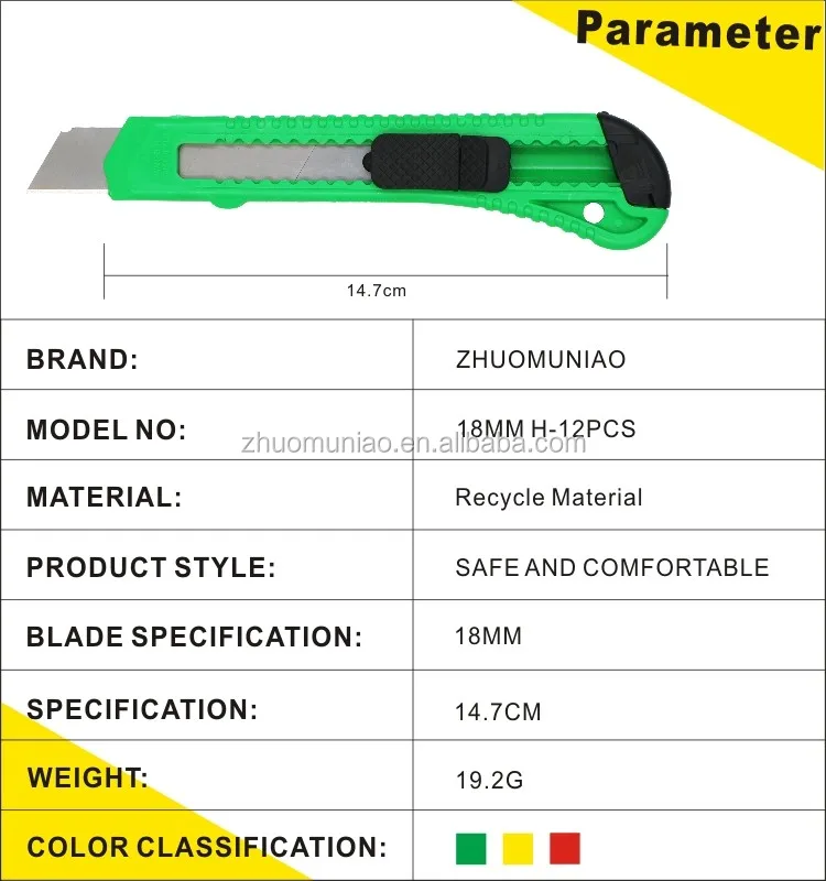 Cheap 18mm Plastic Cutter Knife Set - Buy Knife Set,Hobby Stationary ...