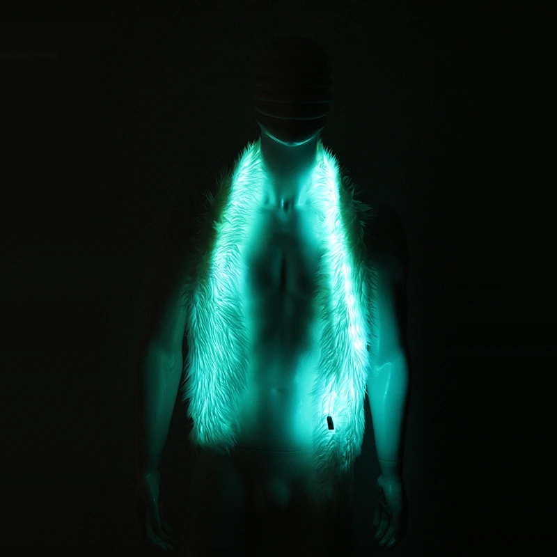 Light Up Fur Scarf Led Styles Hot New Glow Fur Boas - Buy Light Up Fur ...