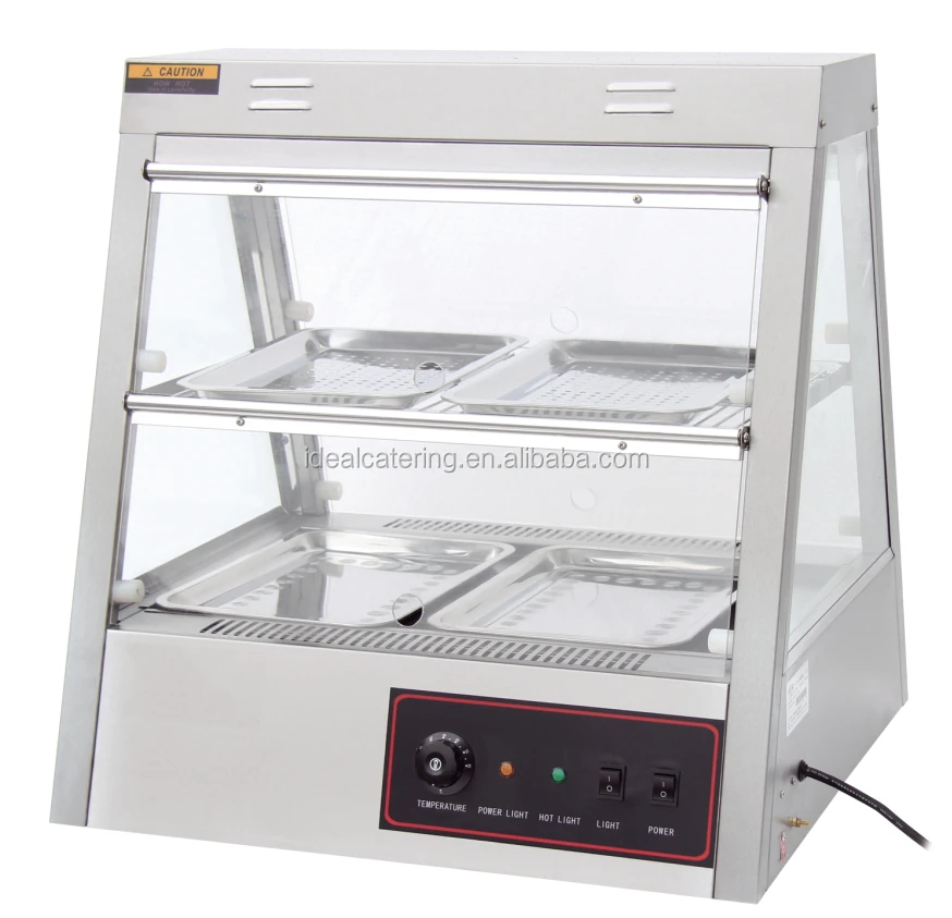 New Commercial Hot Food Warmer Display Showcase.. Chicken/deli/pie ...