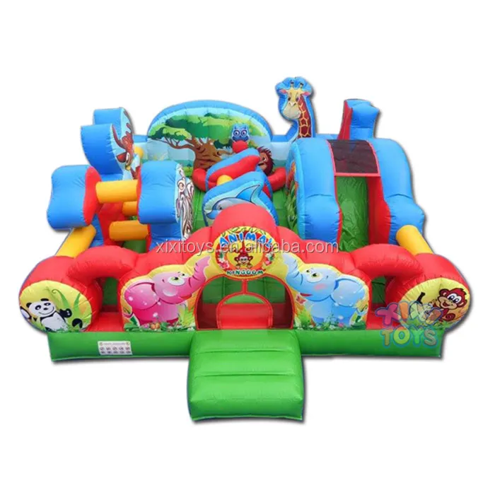 Safari Park Air Playground - Customizable Inflatable Castle