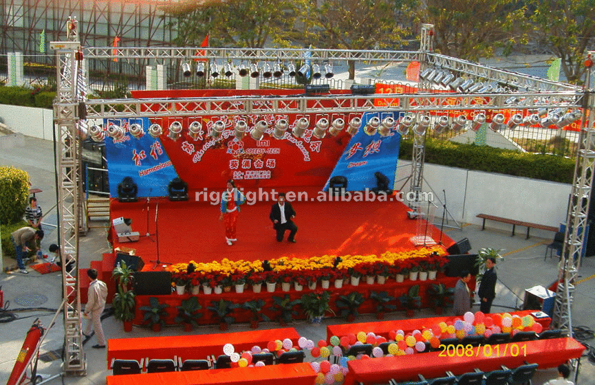 Aluminum Ladder Triangle Square Stage Truss - Buy Aluminum Studio Truss ...