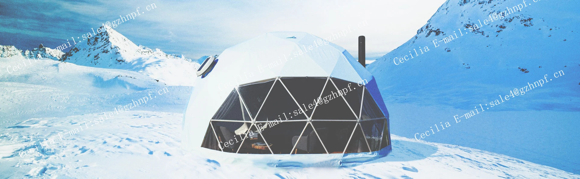 Geodesic Dome Tent for Sale - Waterproof Half Sphere Igloo Snow Dome ...