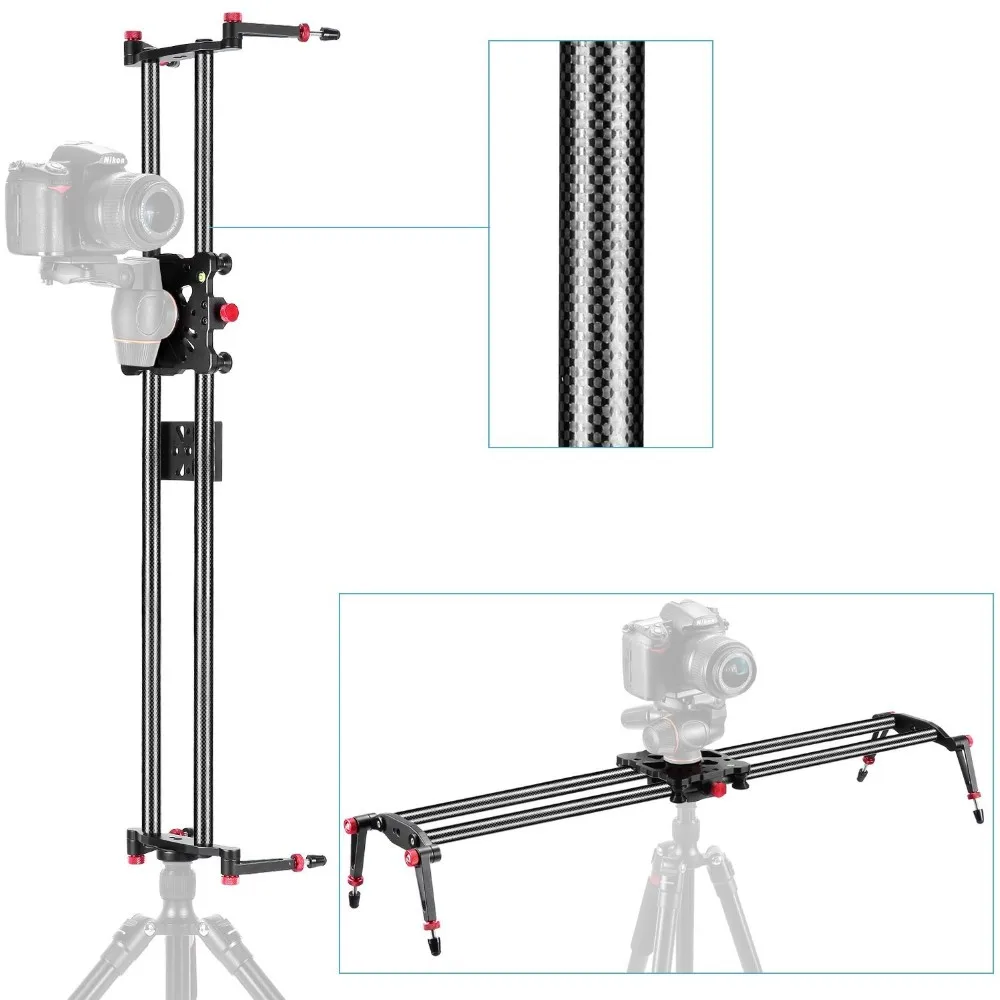 80cm Carbon Fiber Camera Track Dolly Slider Rail System