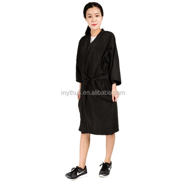 Barber Hairdressing Salon Robe Women Barbers Gown Polyester Salon ...