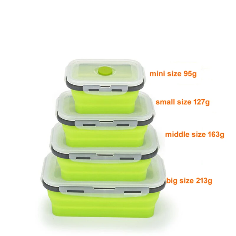 Eco-friendly Silicone Folding Food Storage Container Collapsible ...