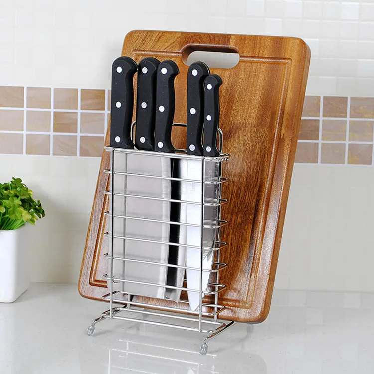 Kitchen Accessories Chopping Board Rack Stand Stainless Steel Kitchen ...