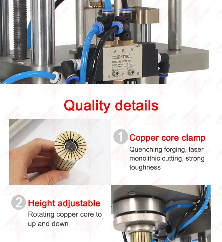 Semi Automatic Packaging Spray Perfume Bottle Sealing Capping Crimping ...