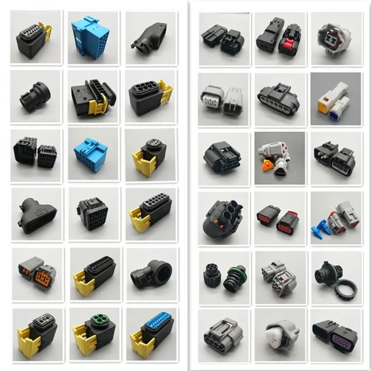 Custom Pa66 PBT GF15 GF20 GF25 GF30 Connector Auto Wire Harness Assembly