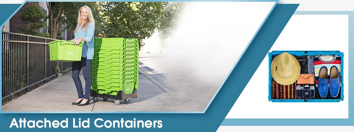 QS Heavy Duty Logistics Storage Stack Nest Tote Bins