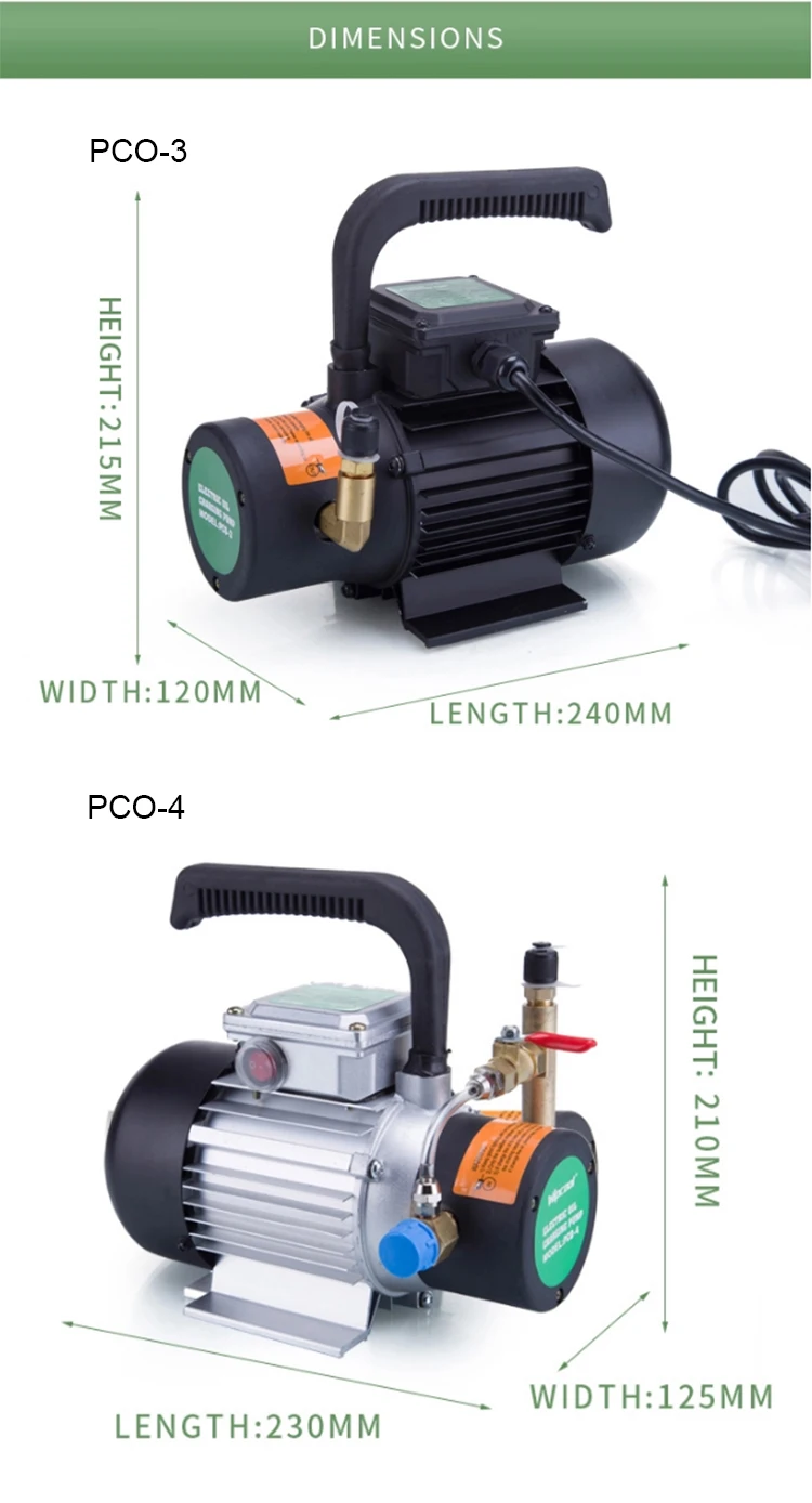 Pco-3 Electric Oil Charging Pump For Small And Medium Refrigeration - Buy Electric Oil Charging ...