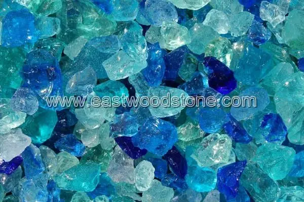 Landscaping Colored Blue Glass Rocks For Garden - Buy Blue Glass Rocks ...