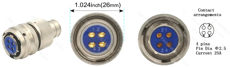 4 Pin Military Amphenol Connector Price Y50x - Buy Amphenol Connector ...