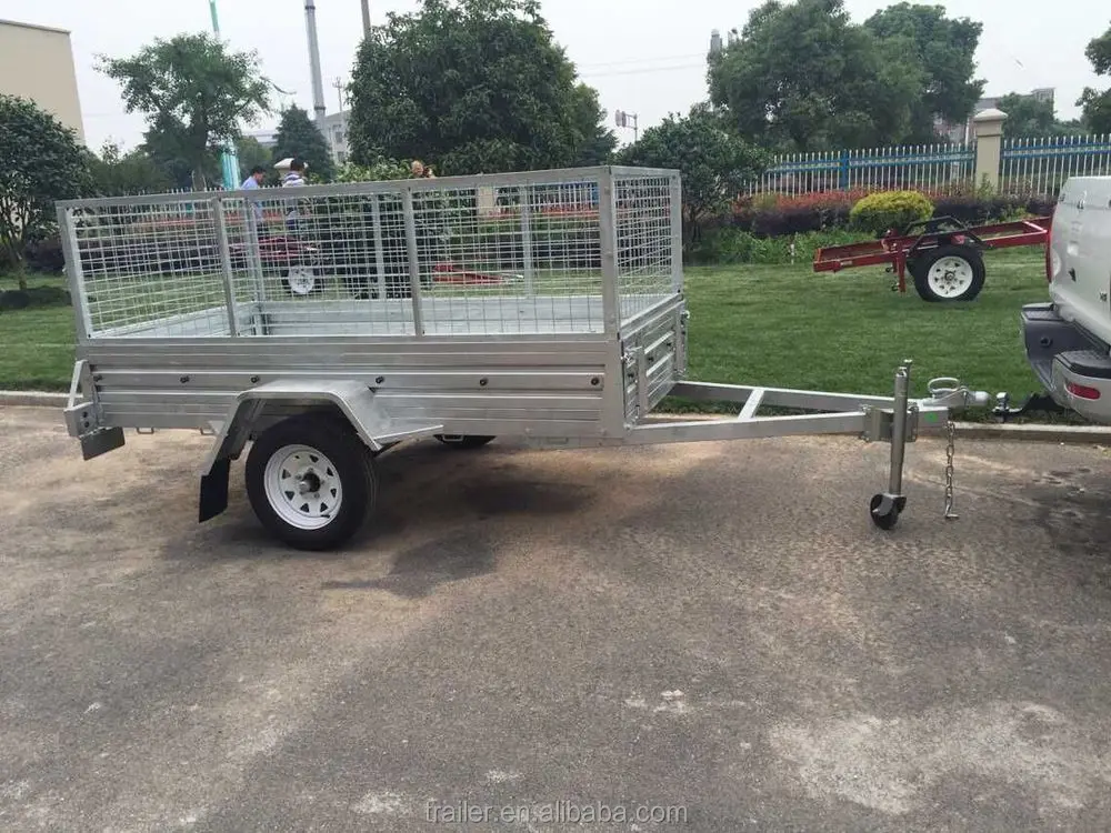 6x4 7x5 8x5 Galvanized Small Car Trailers - Max Payload 750KGS