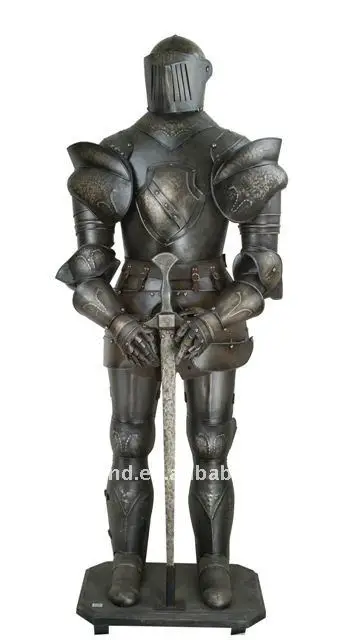 Antique Silver Medieval Metal Armor,Full Body Armor Suit,Knight Armor ...