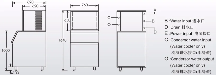 Commercial 450kg/day Ice Maker Making Machine| Alibaba.com
