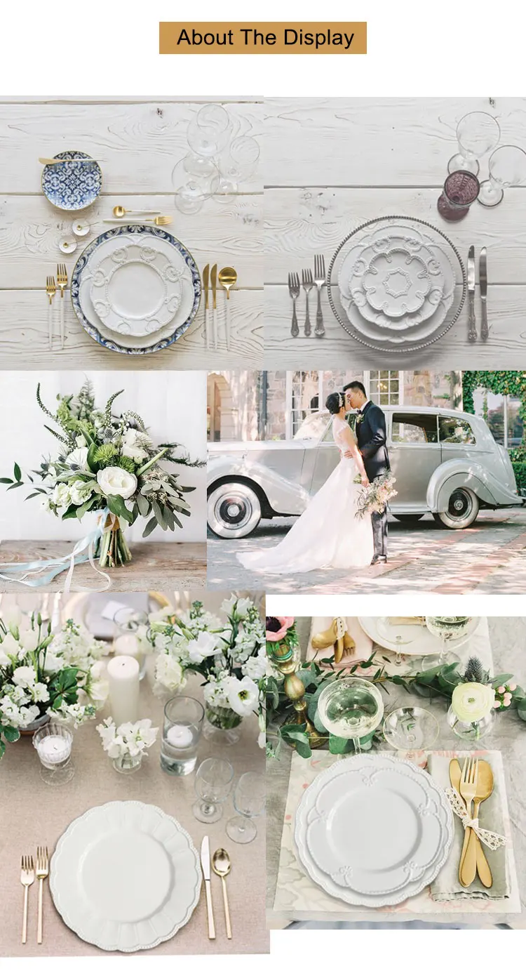 Wholesale Embossed Ceramic Dinnerware - Perfect for Weddings