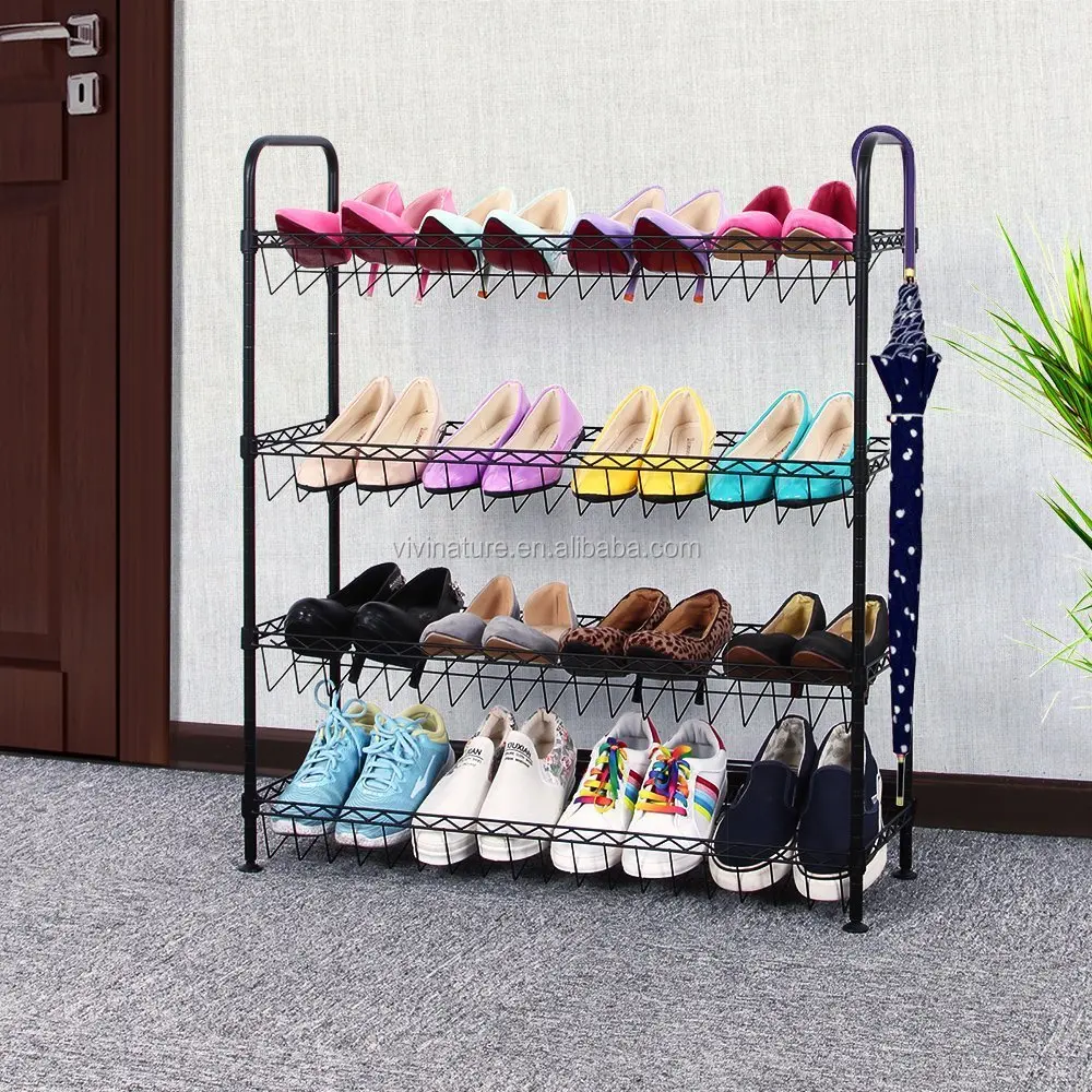 3 Tiers Metal Wire Shoes Rack And Shoe Storage Rack Organize - Buy Shoe ...