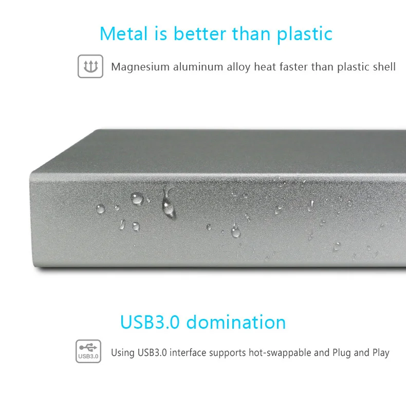 Blueendless Hdd Box Sas Aluminum 3.5inch Usb2.0 Inic1618 Sata Hdd ...