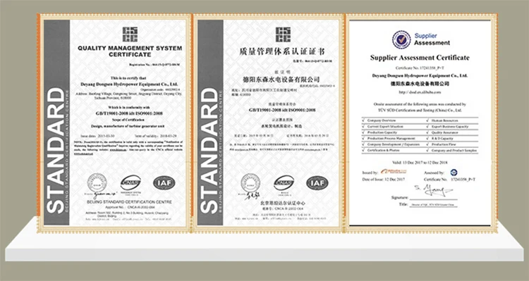 Water Turbine Kaplan Wheel Micro Hydro Generator - 89%-94% Efficiency