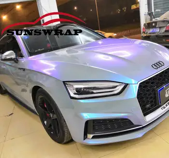 Sunswrap Gloss Candy Shift Gray Blue Vinyl Wrap New Car Wrap Film Like ...
