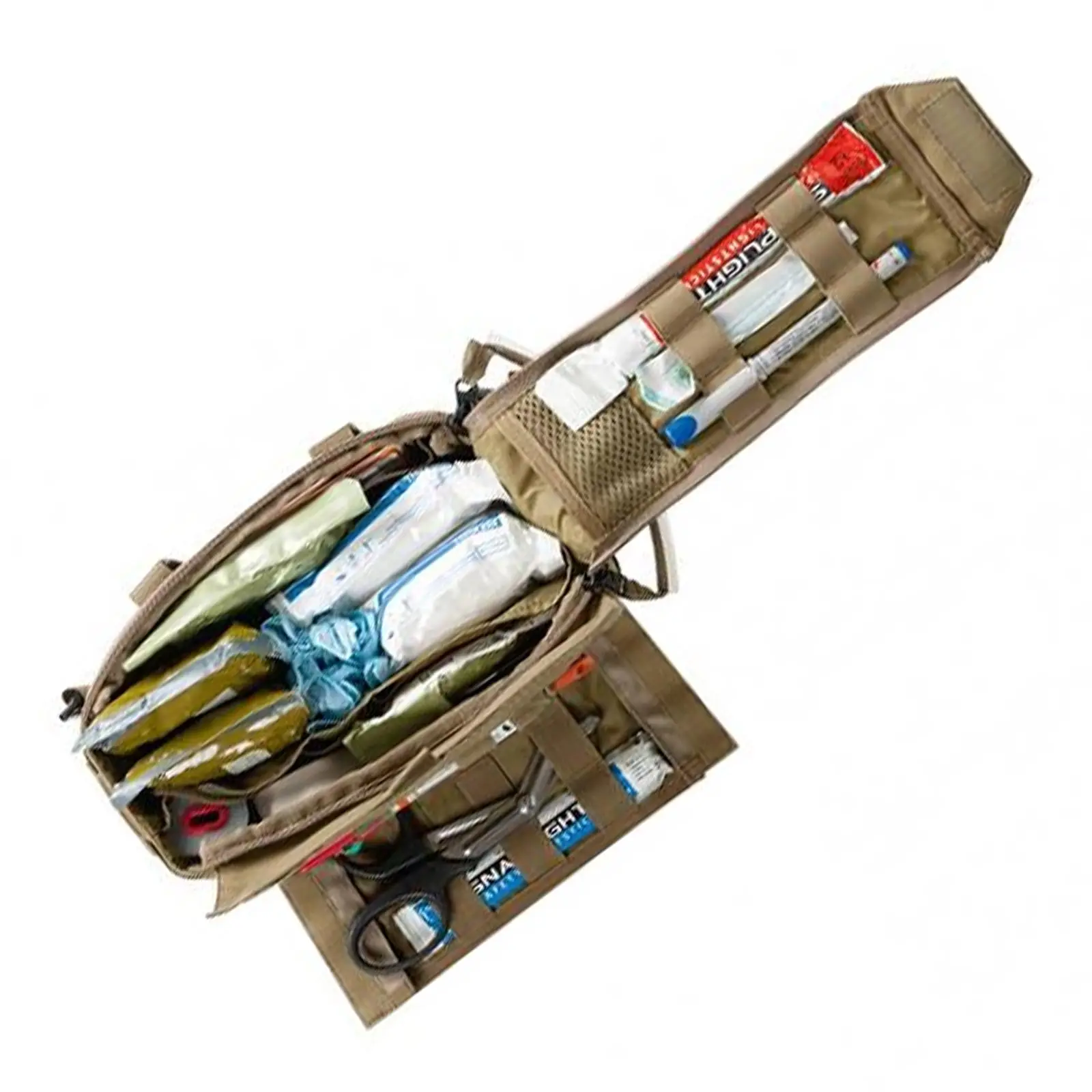 Small Medical Kit in Khaki Fanny Pack - Emergency Essentials