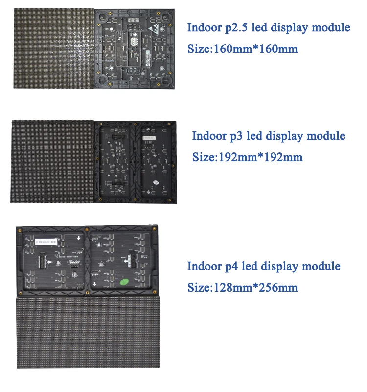 SMD Full Color RGB LED P1 P2 P3 Display Module 192x192
