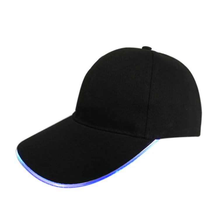 Wholesale Custom Led Light 6 Panel Baseball Hat Fashion Glowing Flash ...