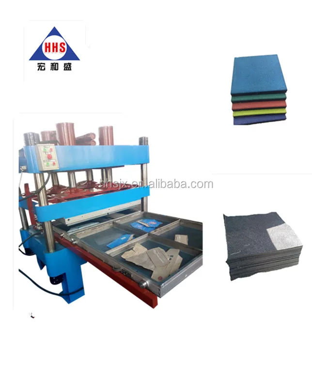 Rubber Tiles Molding Press Machine/powder Rubber Tiles Making Machine ...