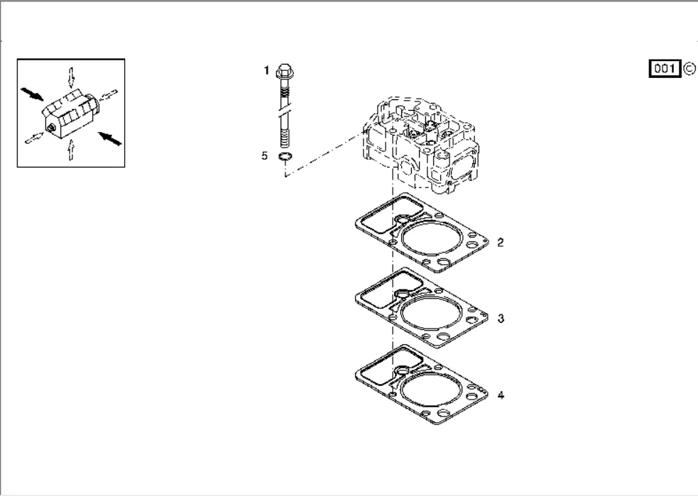 Bfm1015 Cylinder Head Gasket 04264005 For Deutz - Buy 1015 Cylinder ...