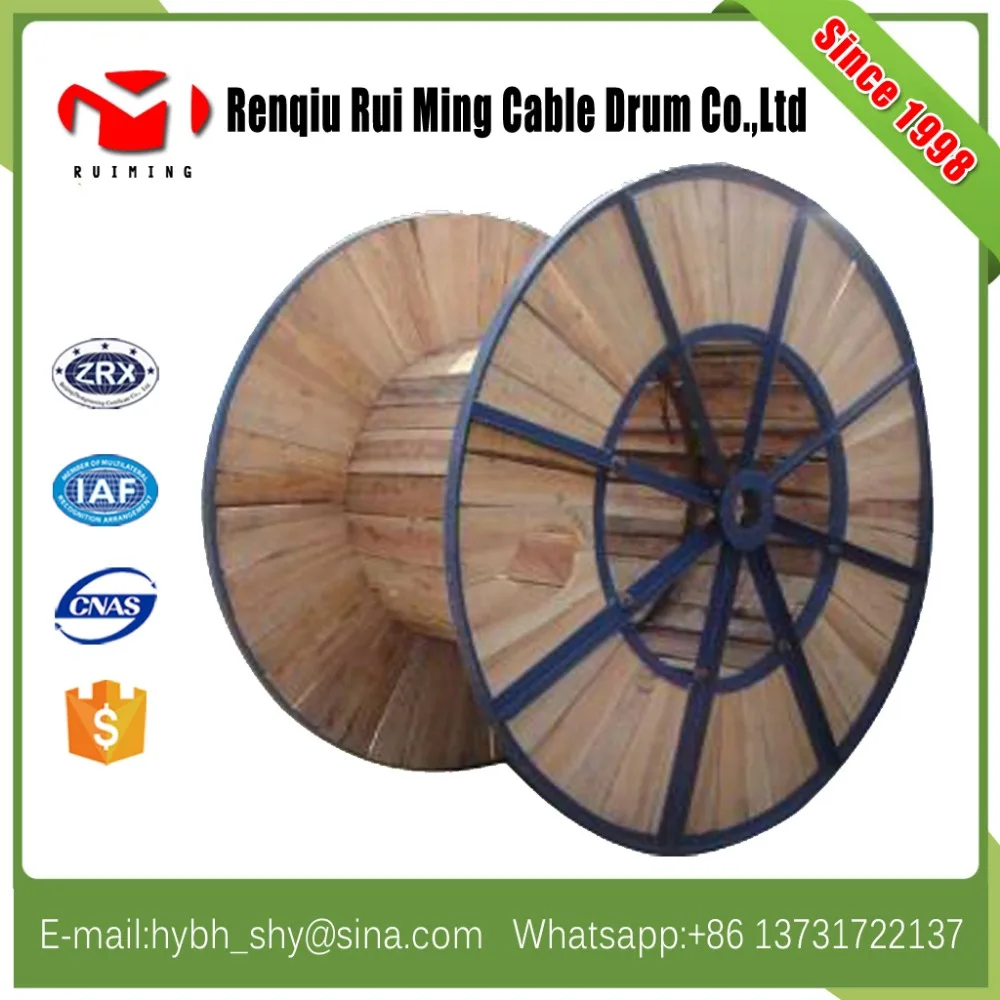 Large Empty Wooden Cable Spools for Sale - Durable & Versatile