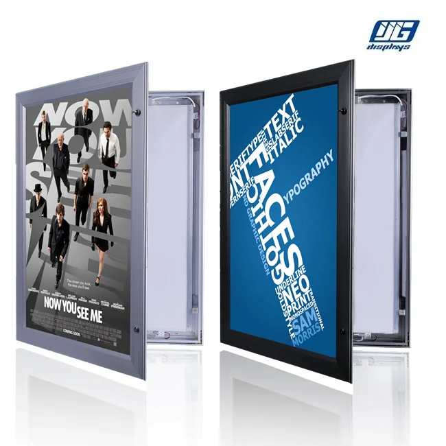 Aluminum Frame Lockable Light Box A0 High Brightness Advertising Poster ...