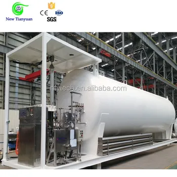 16m3 Capacity Cryogenic Tank Capacity Mobile Lng Filling Station - Buy ...