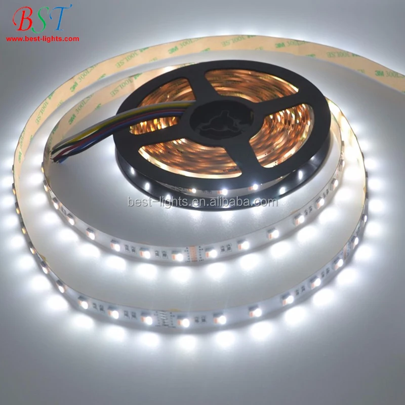 2017 New Ledstrip Rgbw 5 Chip Epistar Rgb+cct 5in1 Smd5050 Led Strip ...